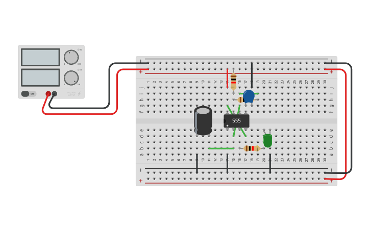 Circuit design Lesson #5 - 555 timer | Tinkercad