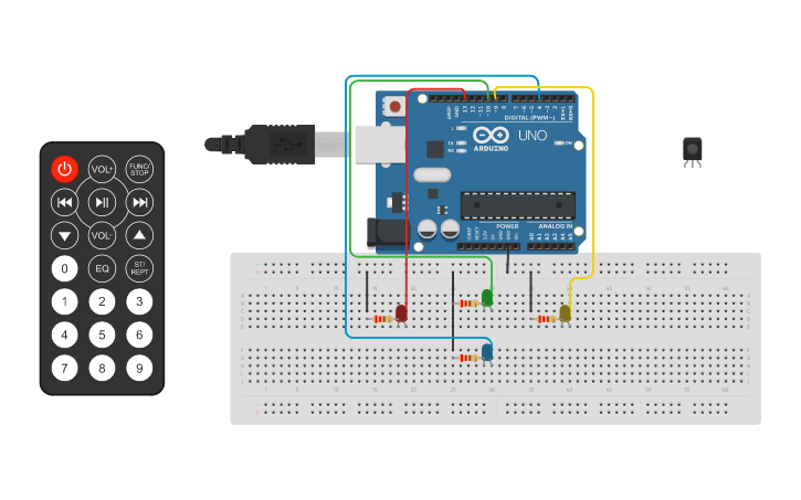 Circuit design IR receiver - Tinkercad
