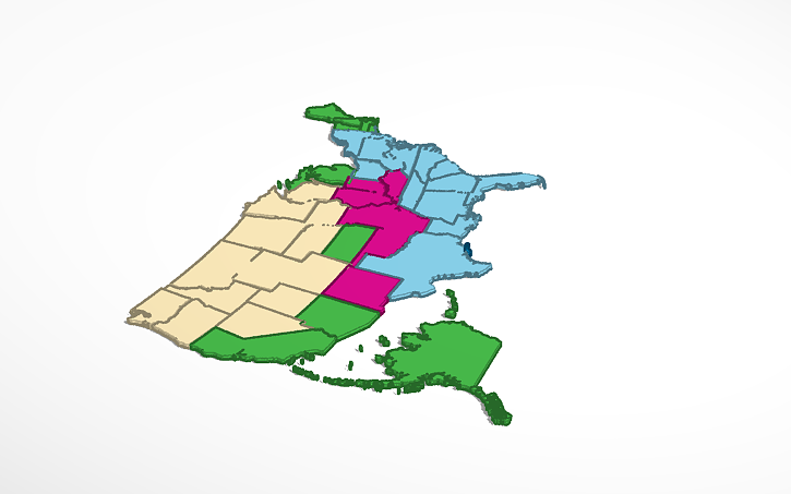 3D design Us States | Tinkercad