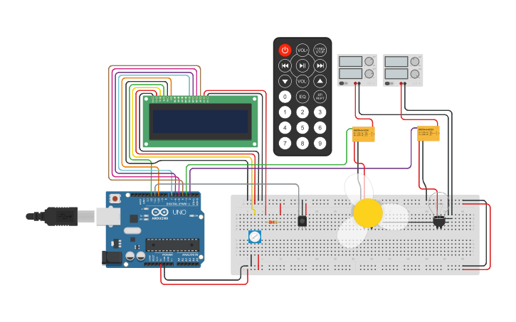 Circuit design Copy of Arduino | Switching ON/OFF appliances using IR ...