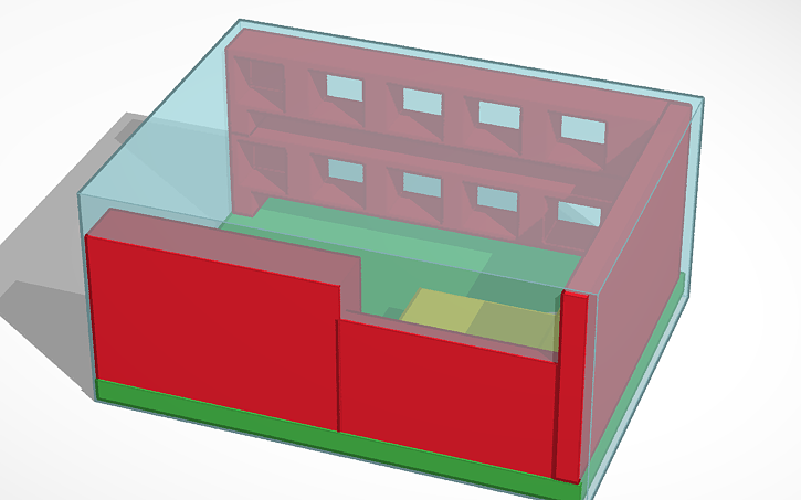 3D design Entrance, Kitchen, Dining and Store Spaces | Tinkercad