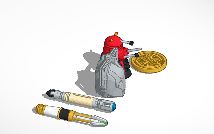 3D design random doctor who stuff - Tinkercad