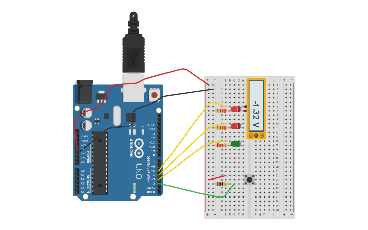 Circuit design TASK 2 | Tinkercad