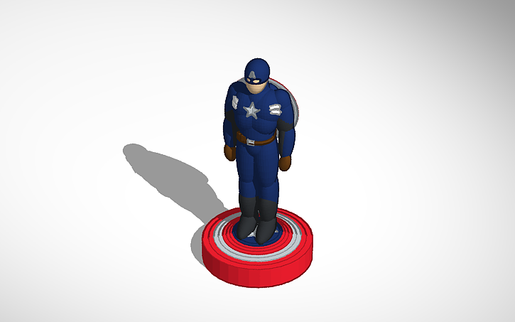 3D design Captain America | Tinkercad
