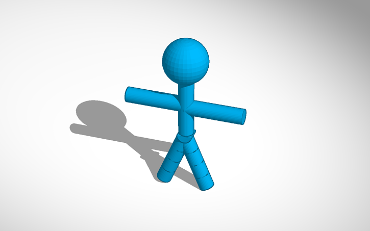 3D design stickman | Tinkercad