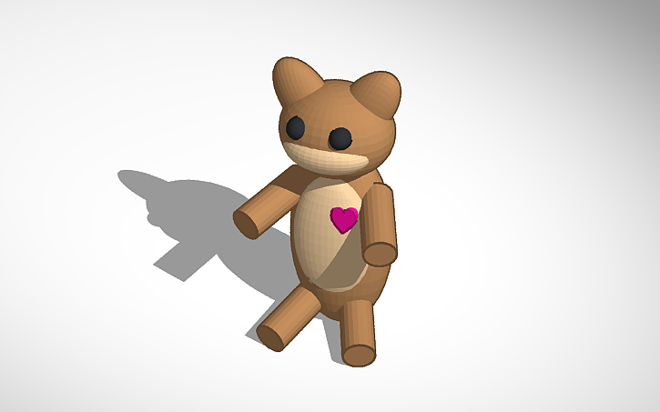 3D design Teddy Bear | Tinkercad
