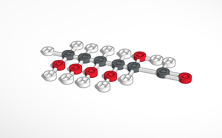 3D design 3D Print Molecule - Tinkercad