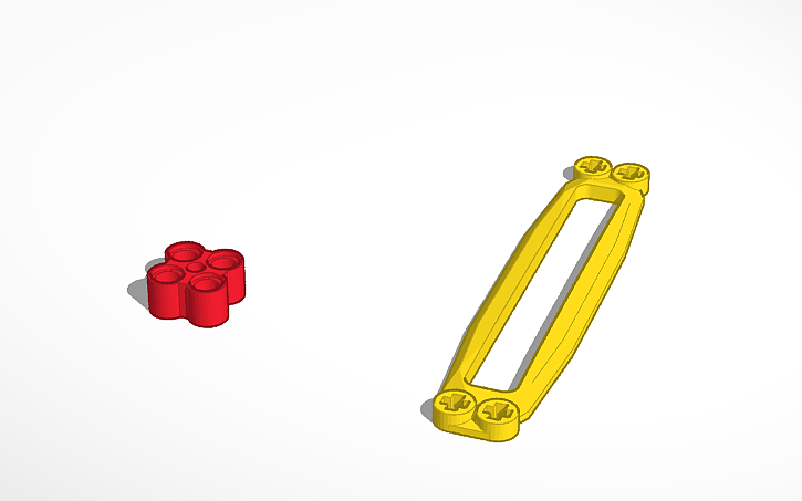 3D design Lego Technic Phone Holder - Tinkercad