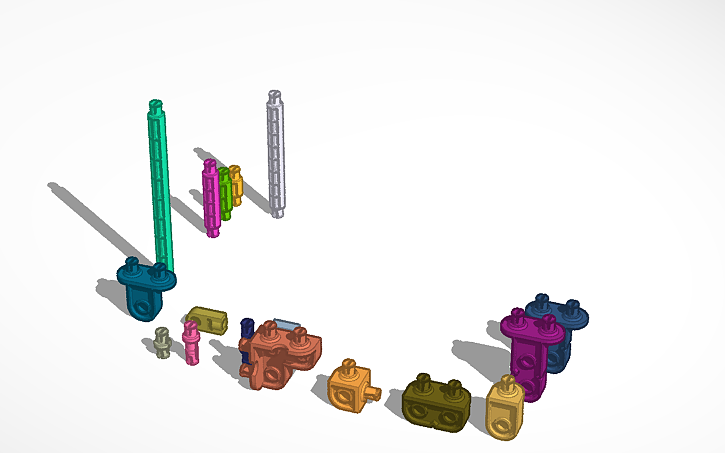 3D design VEX Connectors - Tinkercad