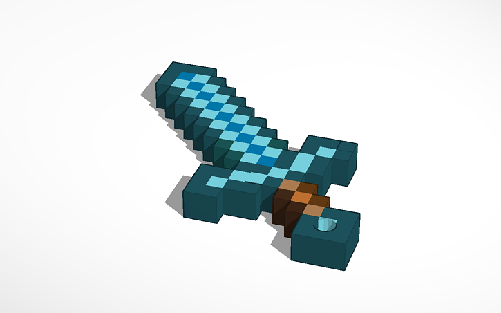 3D design diamond sword BEST | Tinkercad