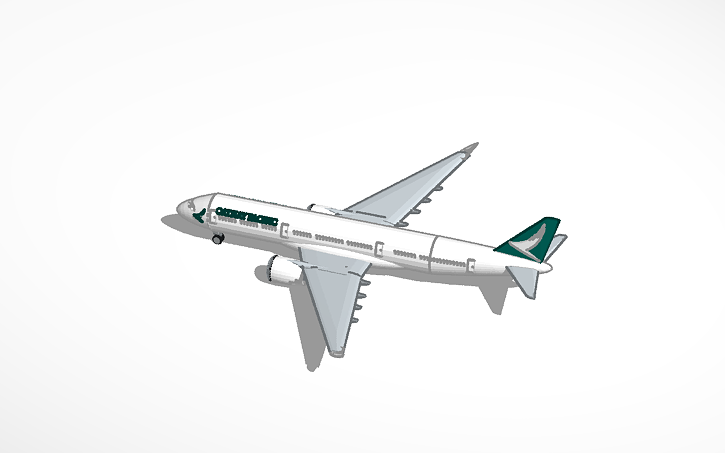 3D design Cathay dragon 787 - Tinkercad
