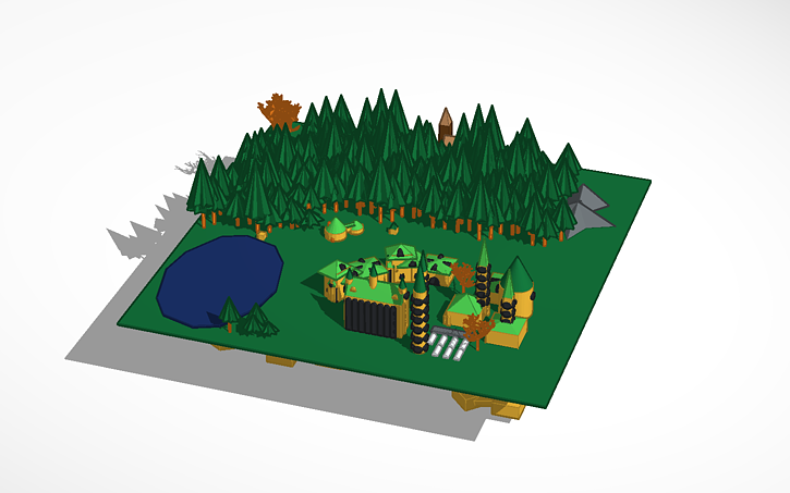 3D design derby hogwarts - Tinkercad