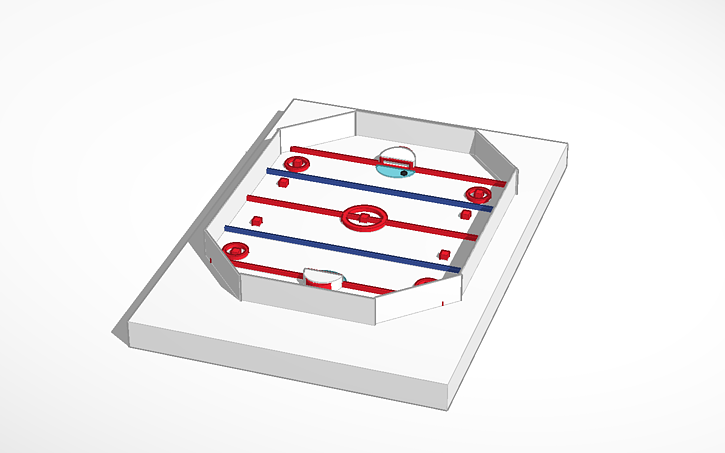 3D design Hockey Rink - Tinkercad