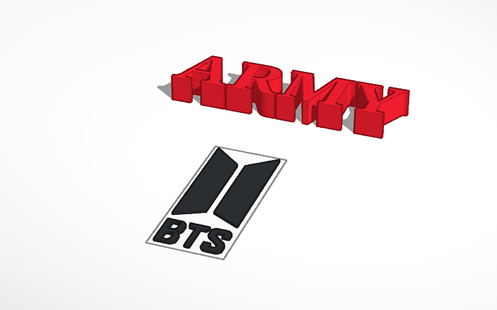 3D design ARMY - Tinkercad