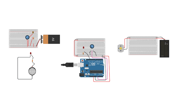 Circuit design Circuits prova | Tinkercad