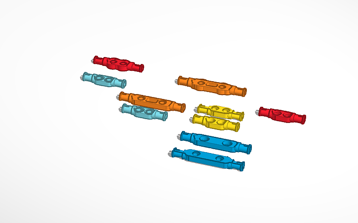3D design lego shock absorber - Tinkercad