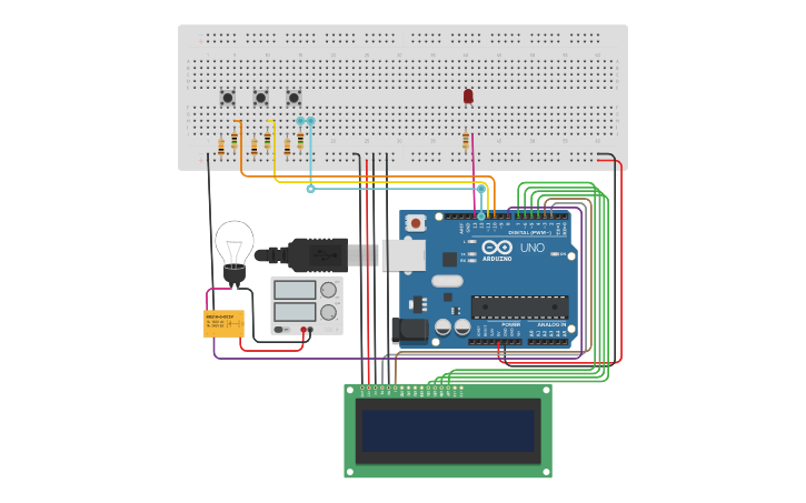 Circuit design MENU BASICO V2 | Tinkercad
