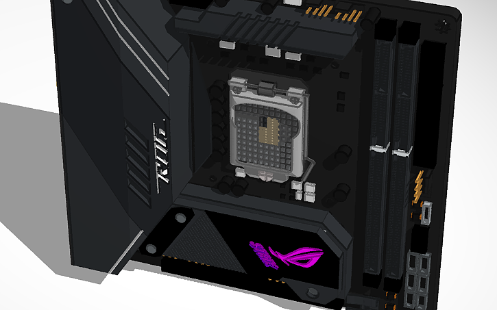 3D design asus rog strix z590-i gaming - Tinkercad