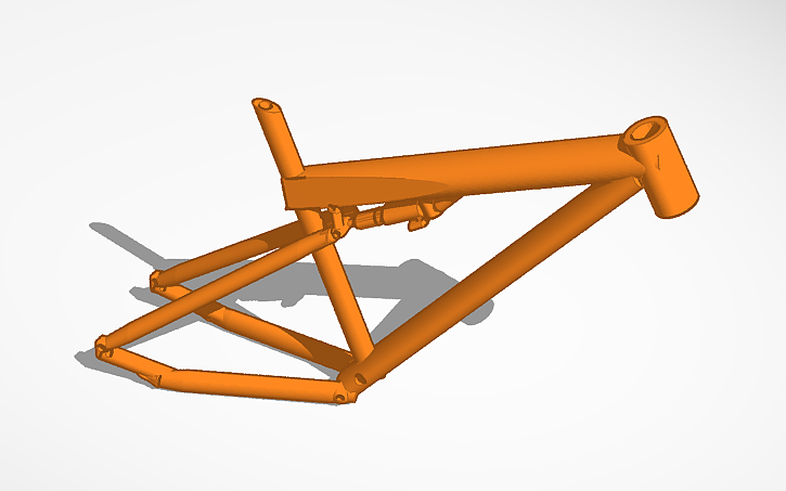 3D design Bike frame - Tinkercad
