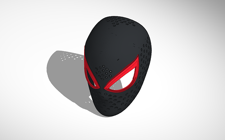 3D design miles moreles spiderman mask - Tinkercad