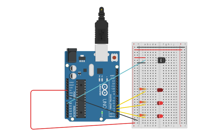 Circuit design Programación Parte 1 Arduino | Tinkercad