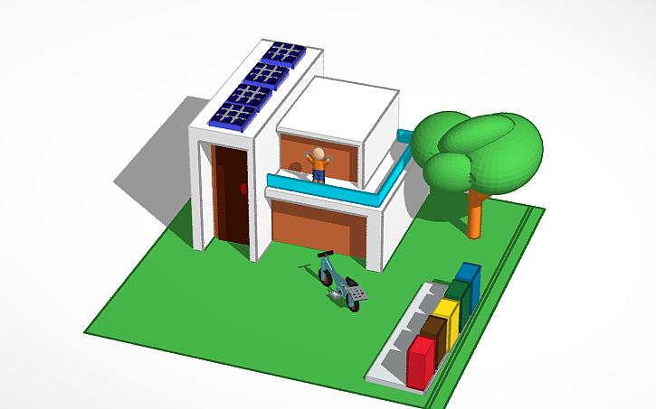 3D design Sustainable house - Tinkercad