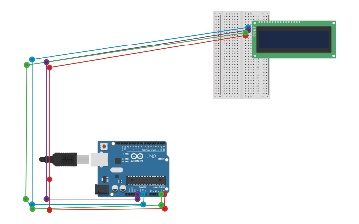 Circuit Design Distance Reader On Lcd Display Tinkercad