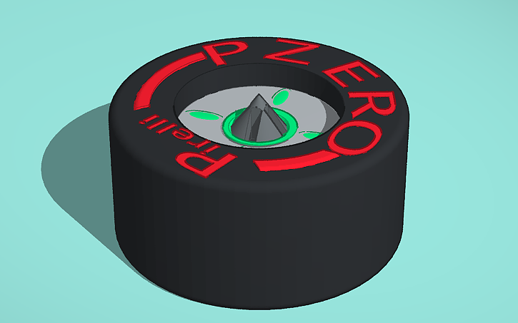 3D design F1 wheel - Tinkercad
