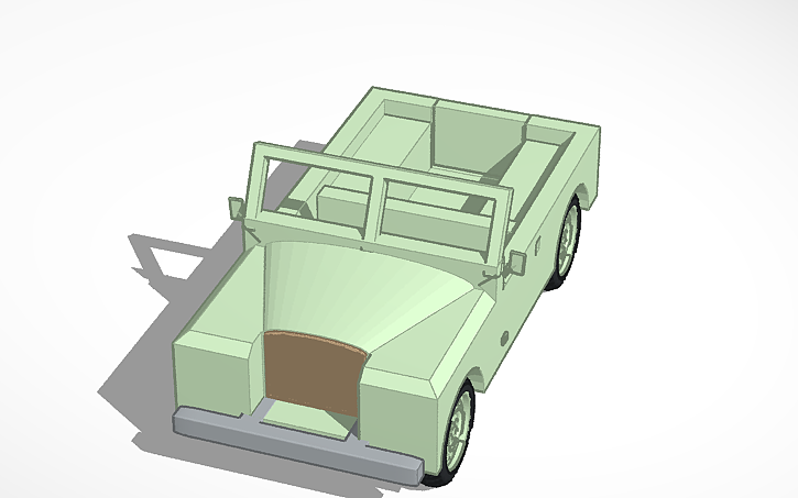 3D design land rover series 1 | Tinkercad