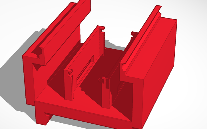 3d Design Bottom Case Dinrail Tinkercad