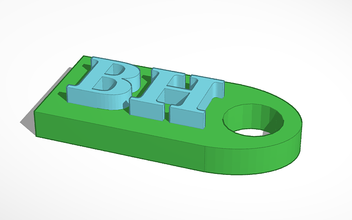 3D design Engineering Class Keychain | Tinkercad
