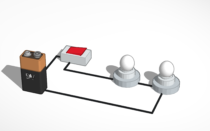3D design Series Circuit - Tinkercad