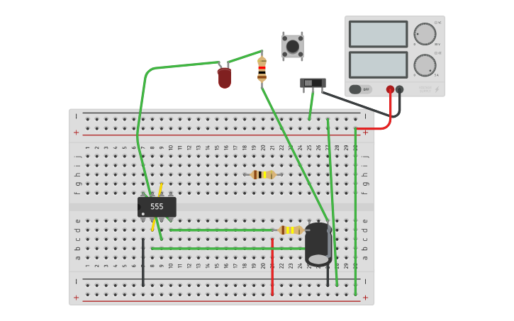 Circuit design Delay Circuit | Tinkercad