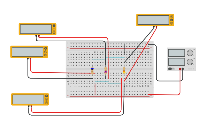 Circuit design LAB F.E- Circuito Paralelo-Karen Molina | Tinkercad