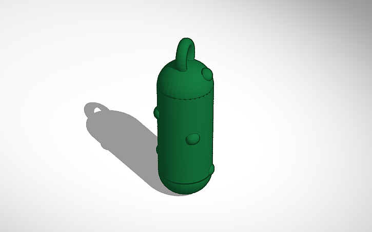 3D design Pickle Ornament - Tinkercad
