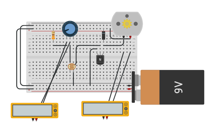 Circuit Design Fotoresistencia Tinkercad