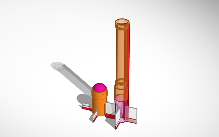 3D design Rocket 3 - Tinkercad