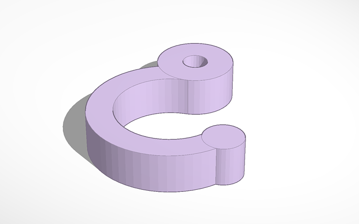3D design Hook - Tinkercad