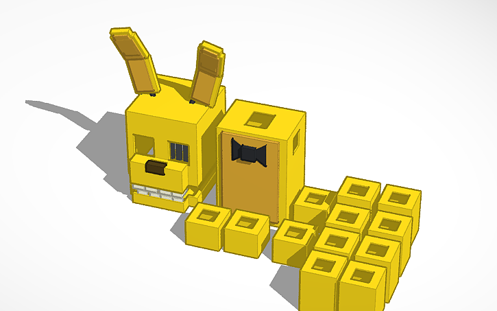 3D design minecraft springbonnie - Tinkercad