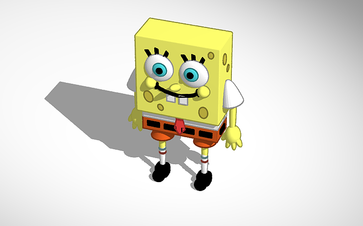 3D design Spongebob - Tinkercad
