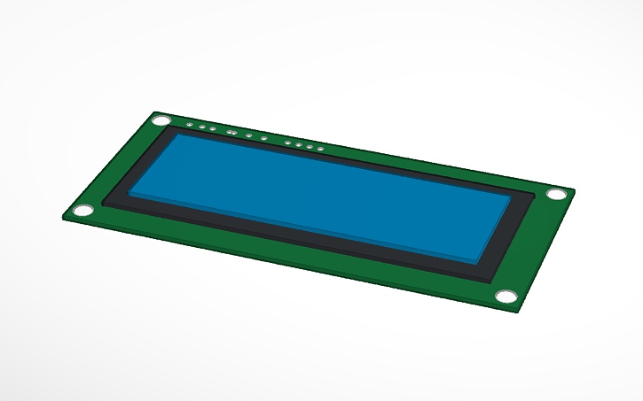 3D design Display LCD - Tinkercad