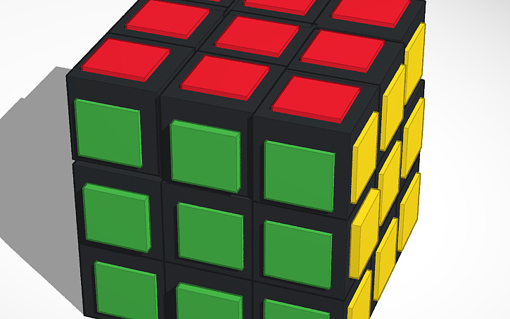 3D design RUBIKS CUBE - Tinkercad