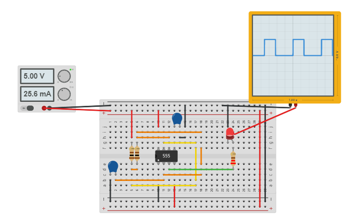Circuit design Timer 555 Bagnis Gabriele | Tinkercad