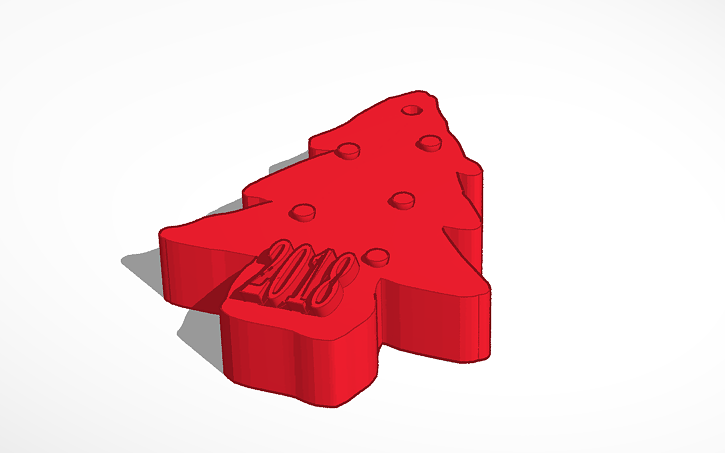 3D design christmas tree - Tinkercad