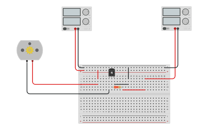 Circuit design Misura Vce(sat) Vbe(sat) BJT | Tinkercad