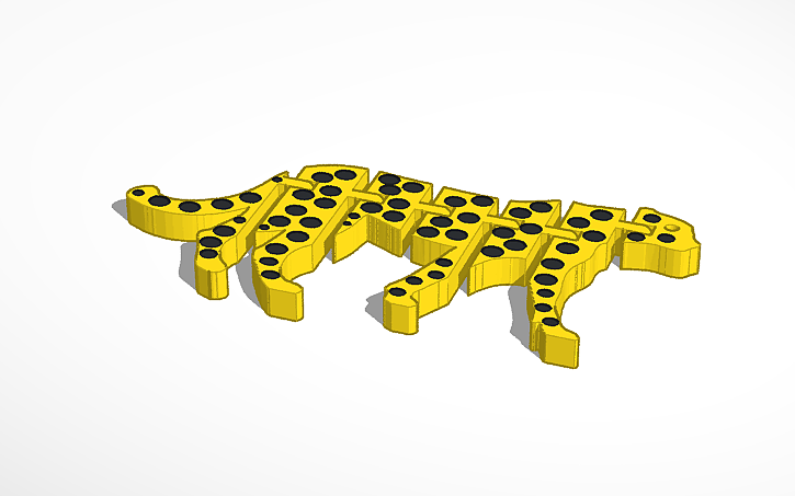 3D design Flexi-Cheetah - Tinkercad