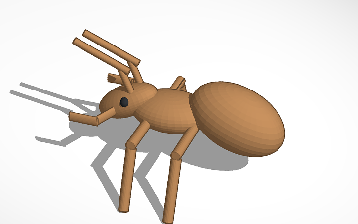 3D design ant - Tinkercad