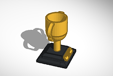 3D design Trophy | Tinkercad
