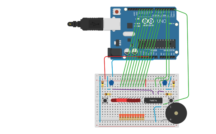 Circuit Design Эксперимент 20 Tinkercad