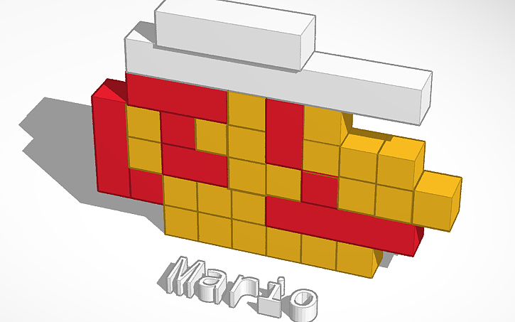3D design super Mario | Tinkercad